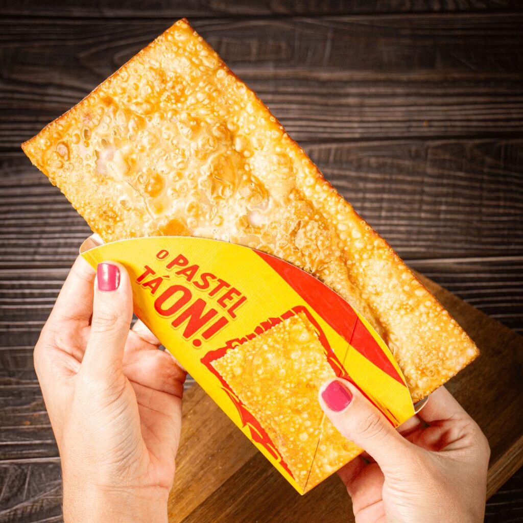 Embalagem de Pastel Balcão Amarelo (50 unidades) - Olimax Embalagens ...