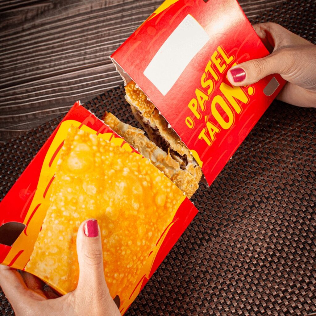 Embalagem de Pastel Delivery 25 cm Vermelho (50 unidades) - Olimax ...